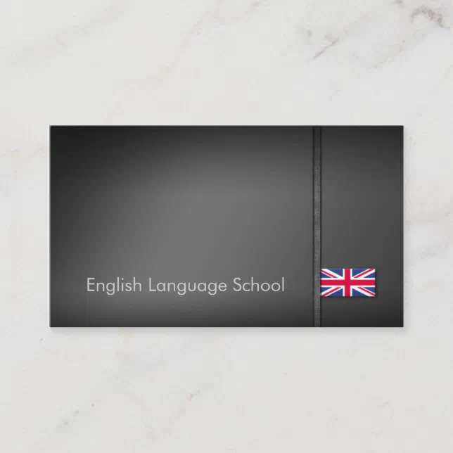 English Language School Business Card | Zazzle