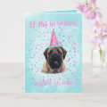 English Mastiff Birthday Card | Zazzle