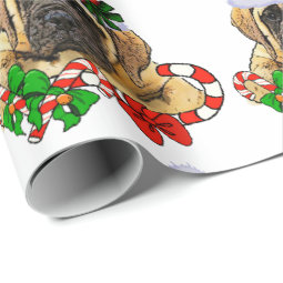 English Mastiff Christmas Wrapping Paper | Zazzle