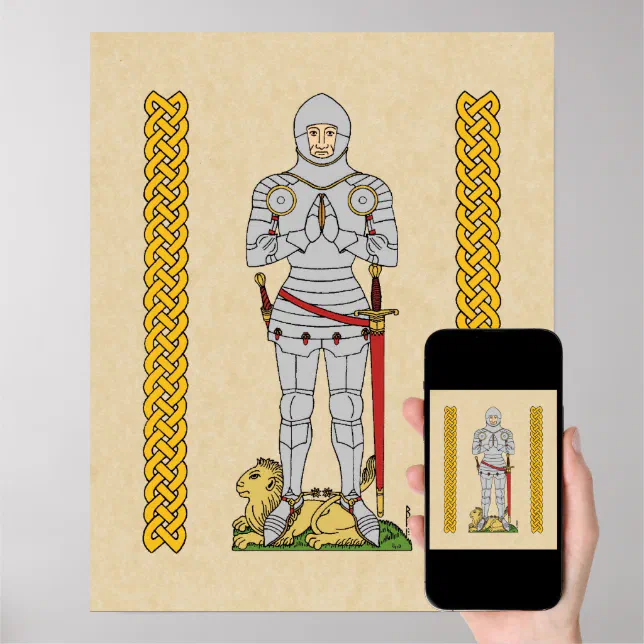 English Medieval Knight Circa 1430 Poster | Zazzle