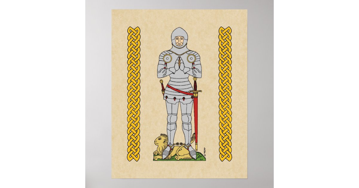 English Medieval Knight Circa 1430 Poster | Zazzle