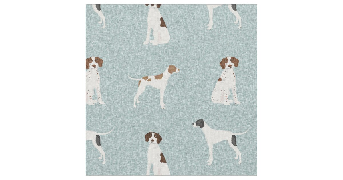 English Pointer Dog Fabric | Zazzle