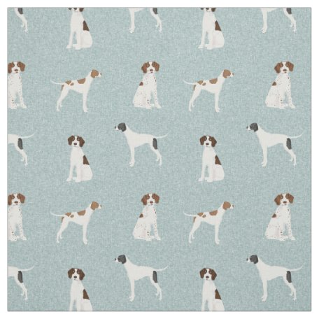 English Pointer Dog Fabric | Zazzle