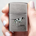 English pointer dog zippo lighter | Zazzle