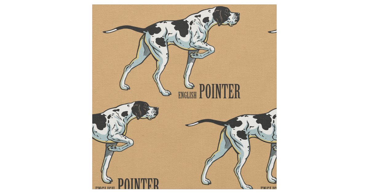 english pointer fabric | Zazzle