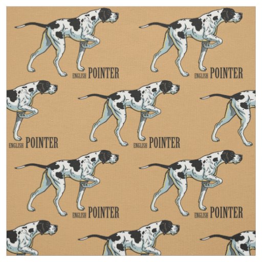 english pointer fabric | Zazzle