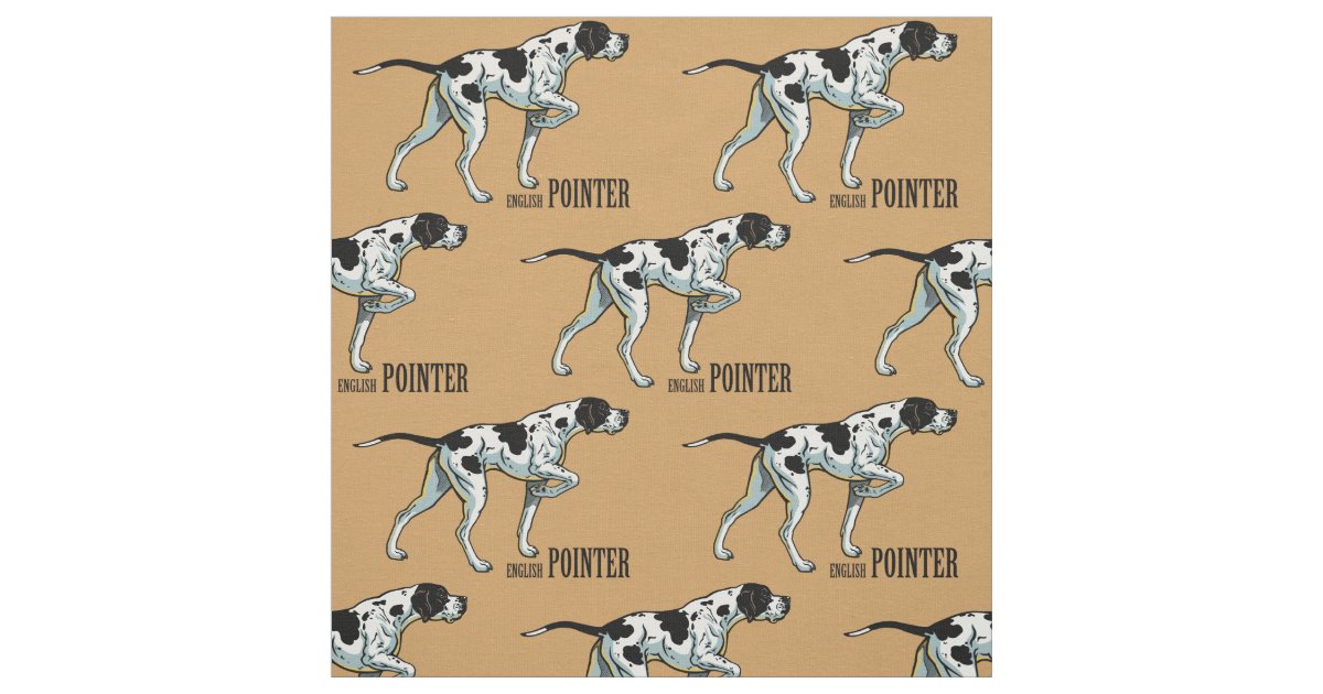 english pointer fabric | Zazzle