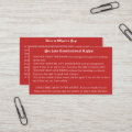 English Red Card- Immigration Rights Card | Zazzle