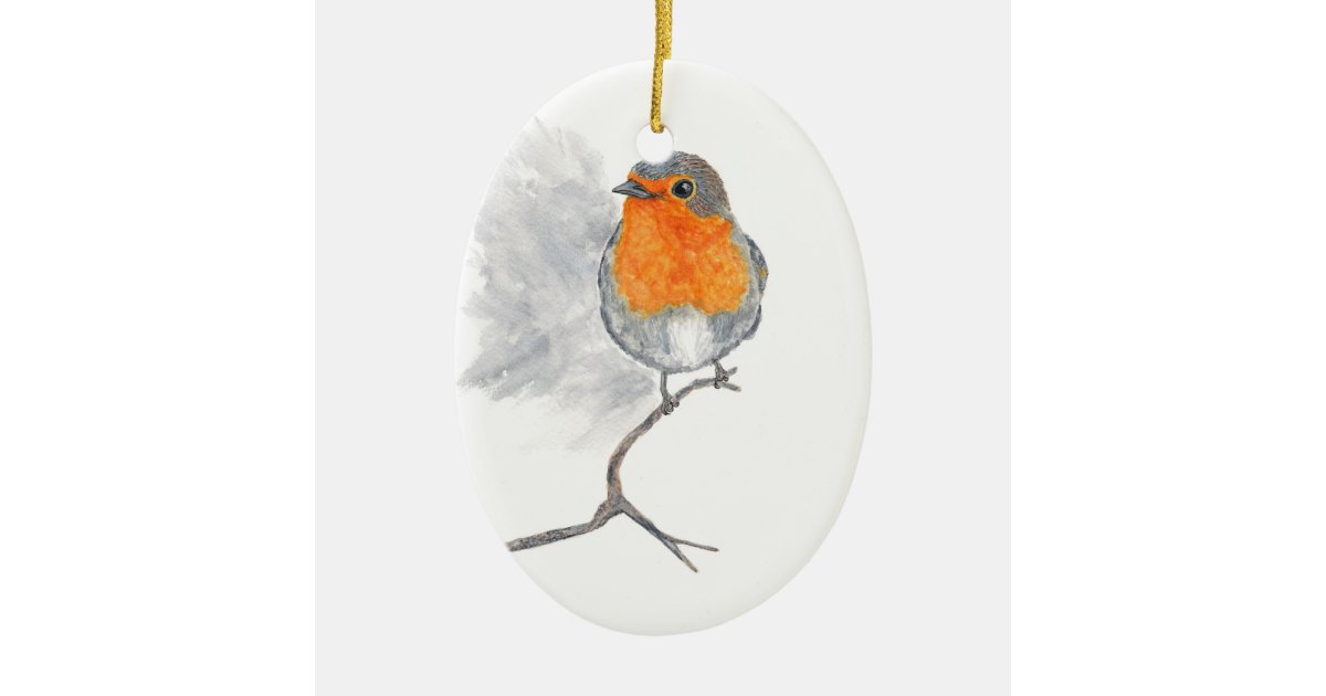 English Robin Ornament | Zazzle