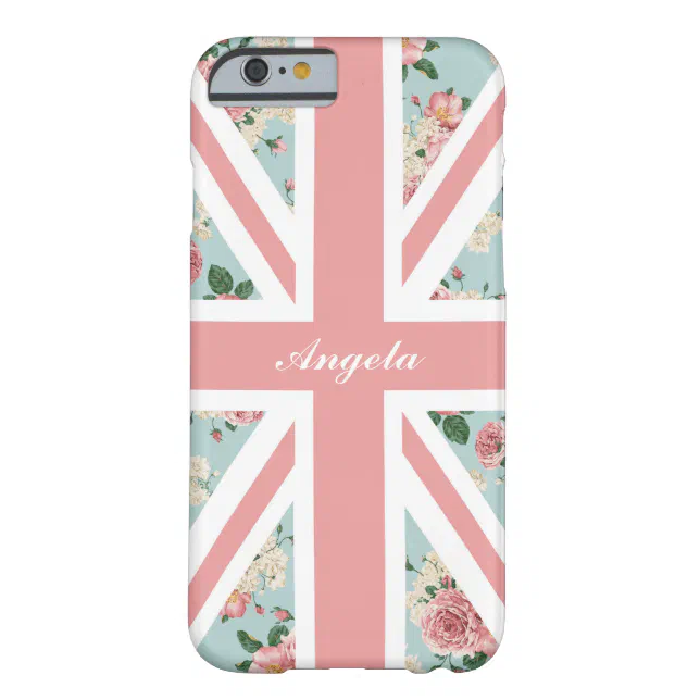 English Roses Union Jack Flag Case-Mate iPhone Case | Zazzle