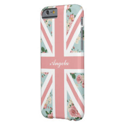 English Roses Union Jack Flag Case-Mate iPhone Case | Zazzle