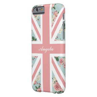 English Roses Union Jack Flag Case-Mate iPhone Case | Zazzle