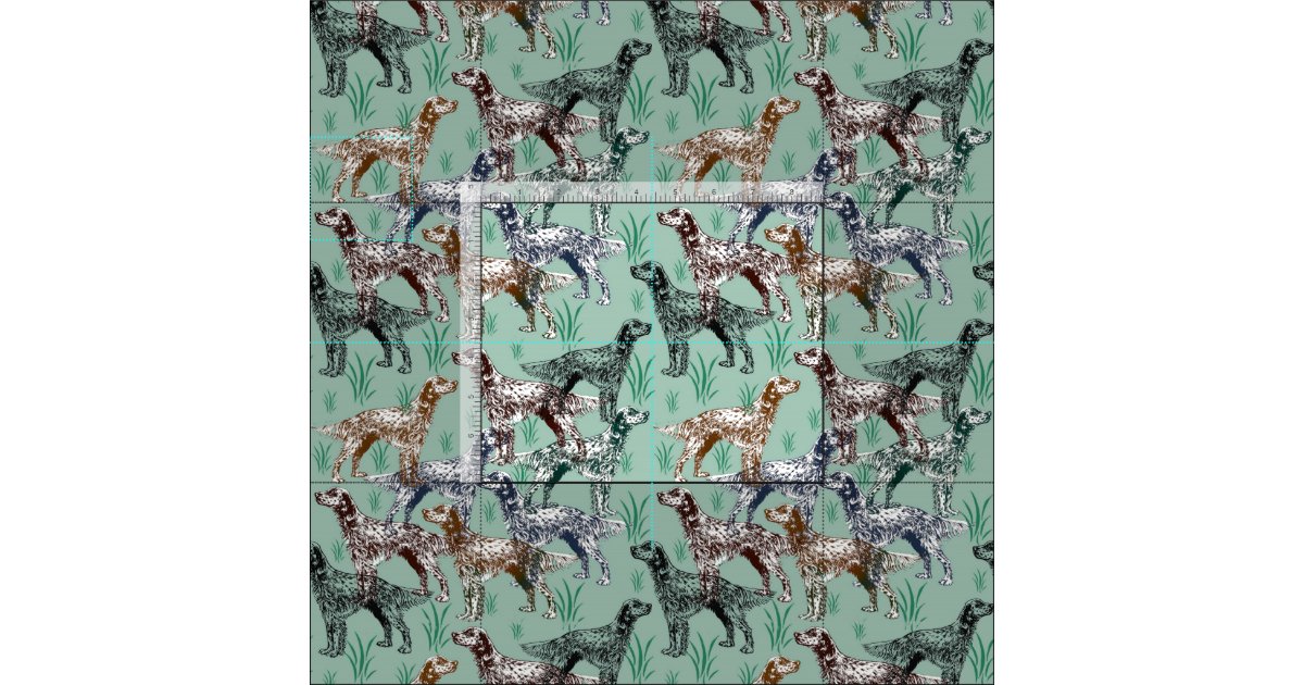 English Setter fabric | Zazzle