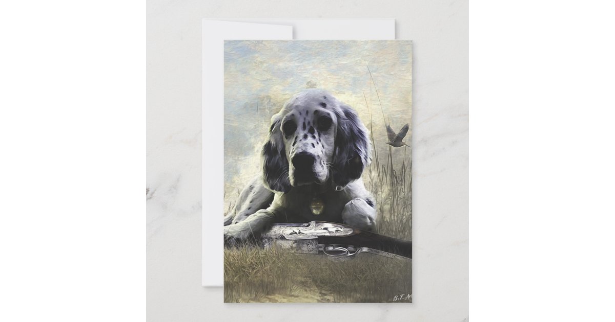 English Setter Invitation | Zazzle