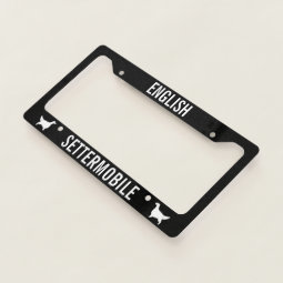 English Settermobile English Setter Silhouettes License Plate Frame ...