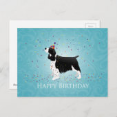English Springer Spaniel Birthday Design. Postcard | Zazzle