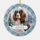 English Springer Spaniel Ceramic Circle Ornament | Zazzle