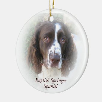 English Springer Spaniel Christmas Ornament | Zazzle