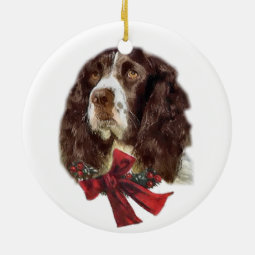 English Springer Spaniel Christmas Ornaments | Zazzle
