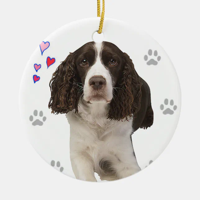 English Springer Spaniel Dog Ceramic Ornament | Zazzle