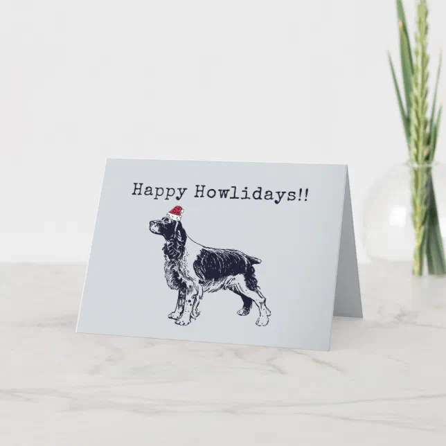 English Springer Spaniel Holiday Card | Zazzle