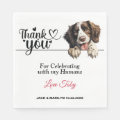 English Springer Spaniel Wedding Thank You Napkins | Zazzle