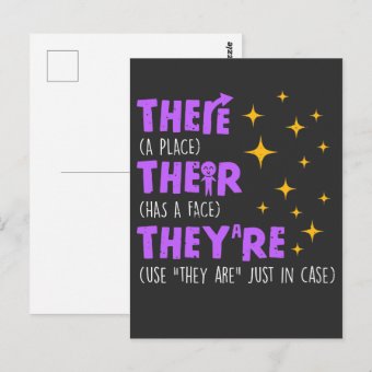 English Teaching School Grammar Teacher Postcard | Zazzle