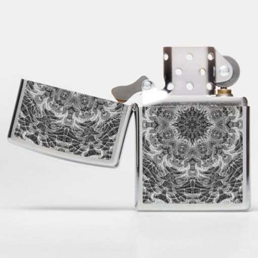 Engraved Charcoal Ghost Mandala Zippo Zippo Lighter | Zazzle