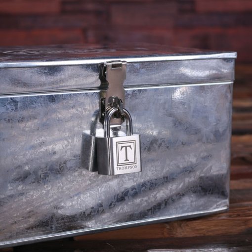 Engraved Metal Case with Lock and Whiskey Decanter | Zazzle