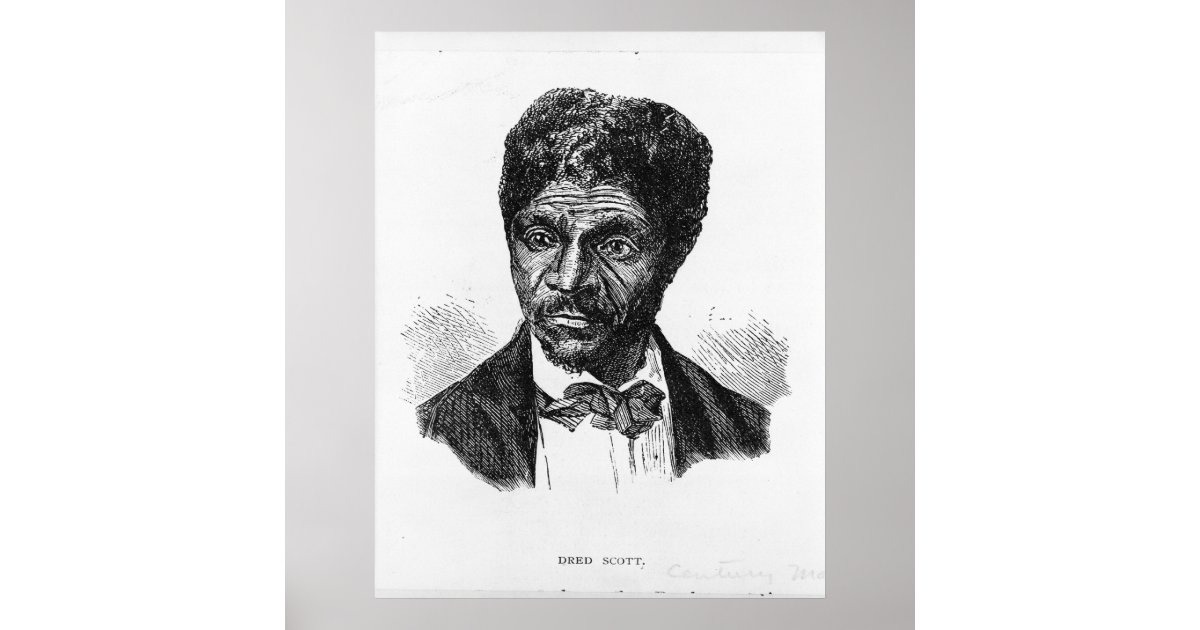 Engraved Portrait of African American Dred Scott Poster | Zazzle