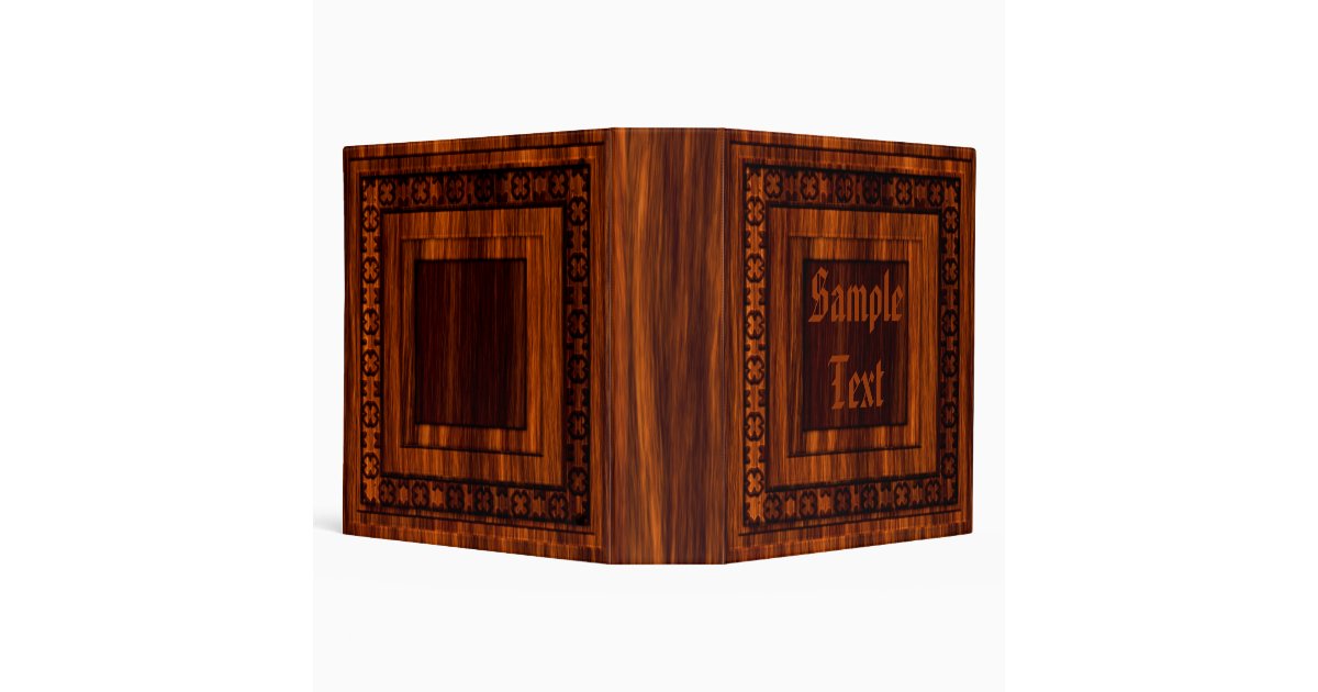 Engraved Wood Binder | Zazzle