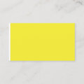 Enhance Your Design with Yellow Background Calling Card | Zazzle