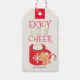 Enjoy a Cup of Cheer Red Hot Chocolate Holiday Gift Tags | Zazzle
