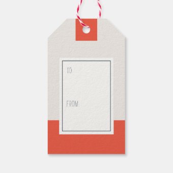 Enjoy a Cup of Cheer Red Hot Chocolate Holiday Gift Tags | Zazzle