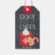 Enjoy a Cup of Cheer Red Mug Chalkboard lHoliday Gift Tags | Zazzle