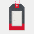 Enjoy a Cup of Cheer Red Mug Chalkboard lHoliday Gift Tags | Zazzle