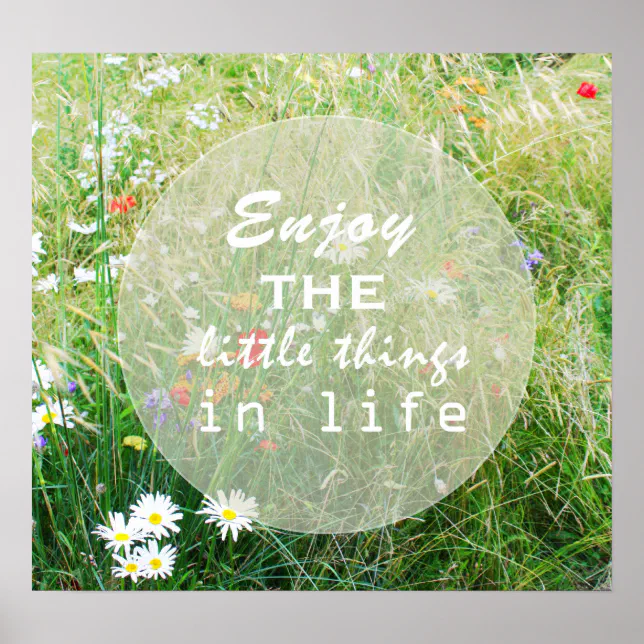Enjoy life poster | Zazzle