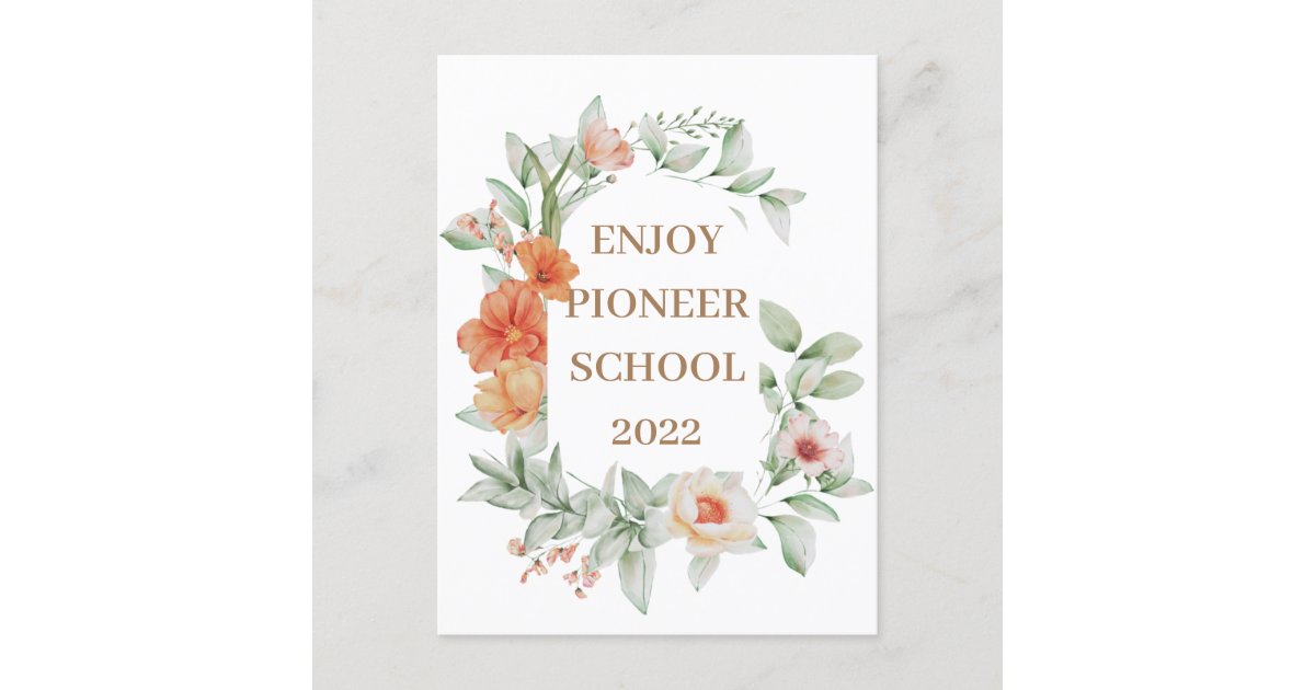 Enjoy Pioneer School 2022 Postcard | Zazzle