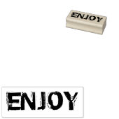 Enjoy rubber stamp, enjoy stamp, rubber stamp, diy rubber stamp | Zazzle