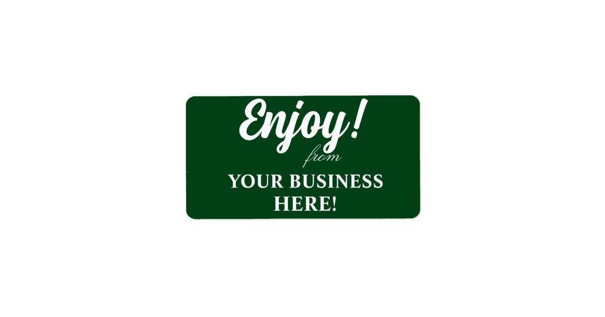 ENJOY STICKERS | Zazzle