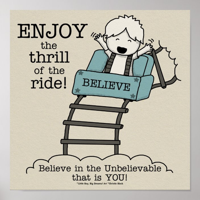 Enjoy the Ride Poster | Zazzle.com