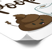 Enjoy Your Poop Funny Bathroom Decor Poster | Zazzle