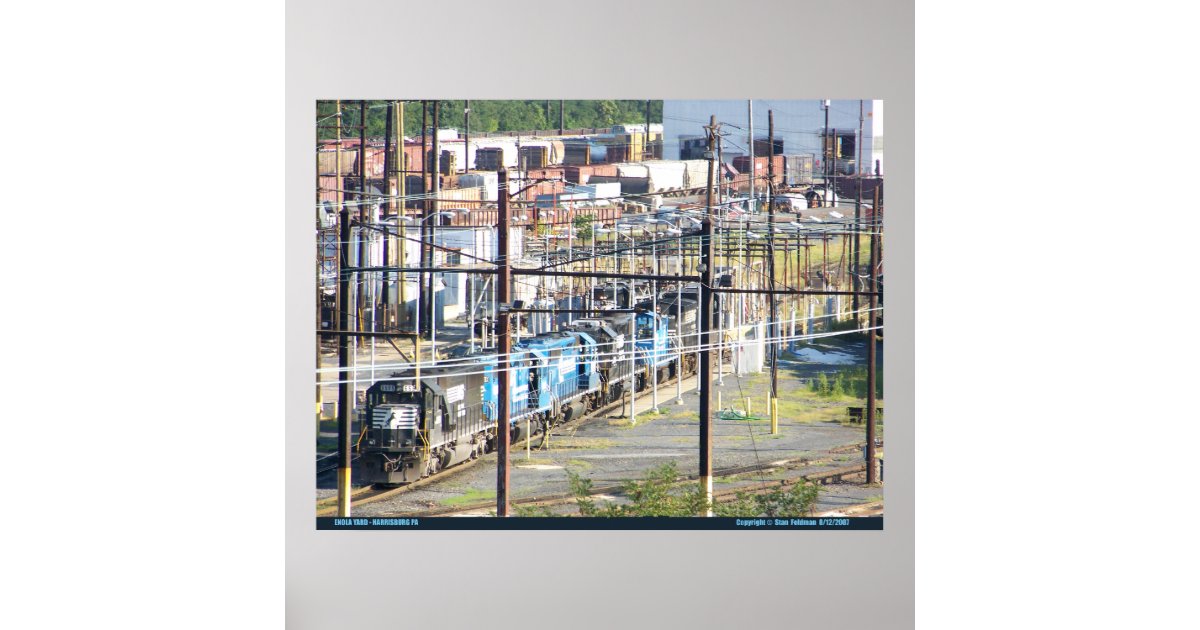 Enola Railroad Yard , Harrisburg Pennsylvania Poster | Zazzle