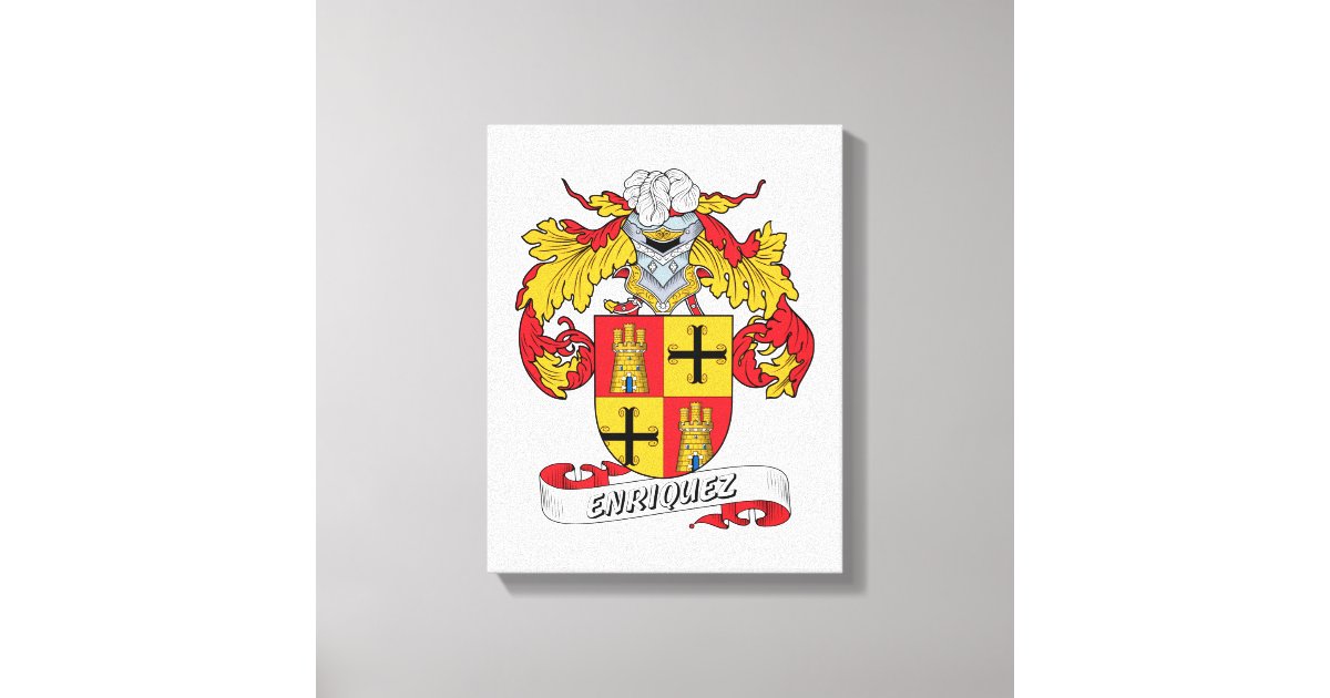 Enriquez Family Crest Canvas Print | Zazzle