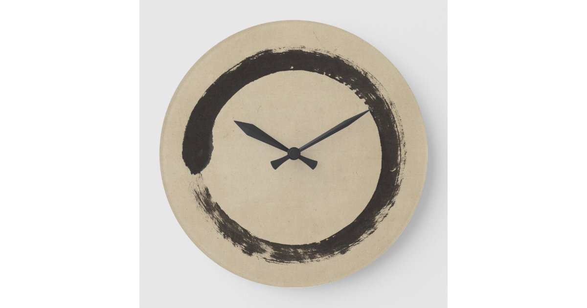 Enso by Taido Shufu Large Clock | Zazzle