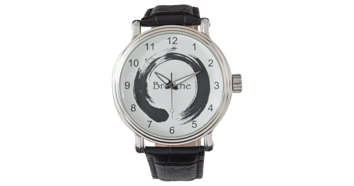 Enso Circle and Breathe Watch | Zazzle
