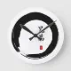 Enso Circle and Brother Calligraphy Round Clock | Zazzle