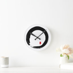 Enso Open Circle Massage Room Clocks | Zazzle