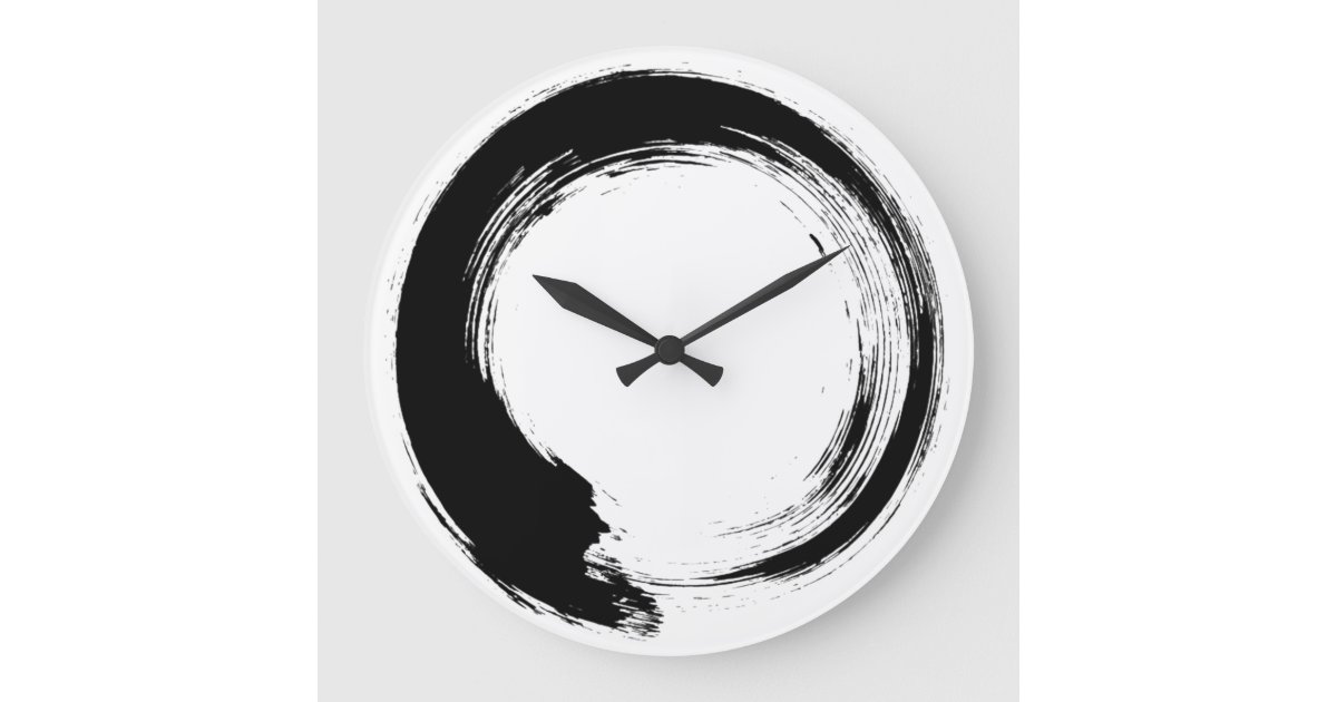 Enso Zen Circle Large Clock | Zazzle