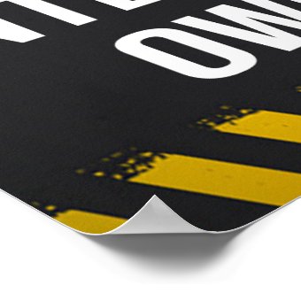 Enter At Your Own Risk Poster | Zazzle